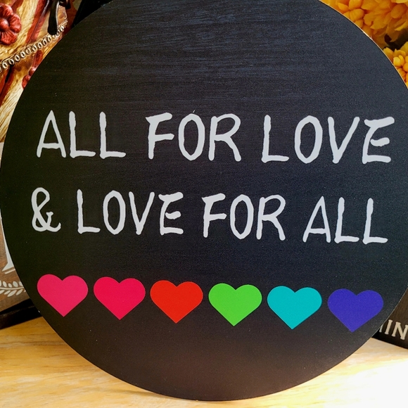 Accents | All For Love Love For All Sign | Poshmark